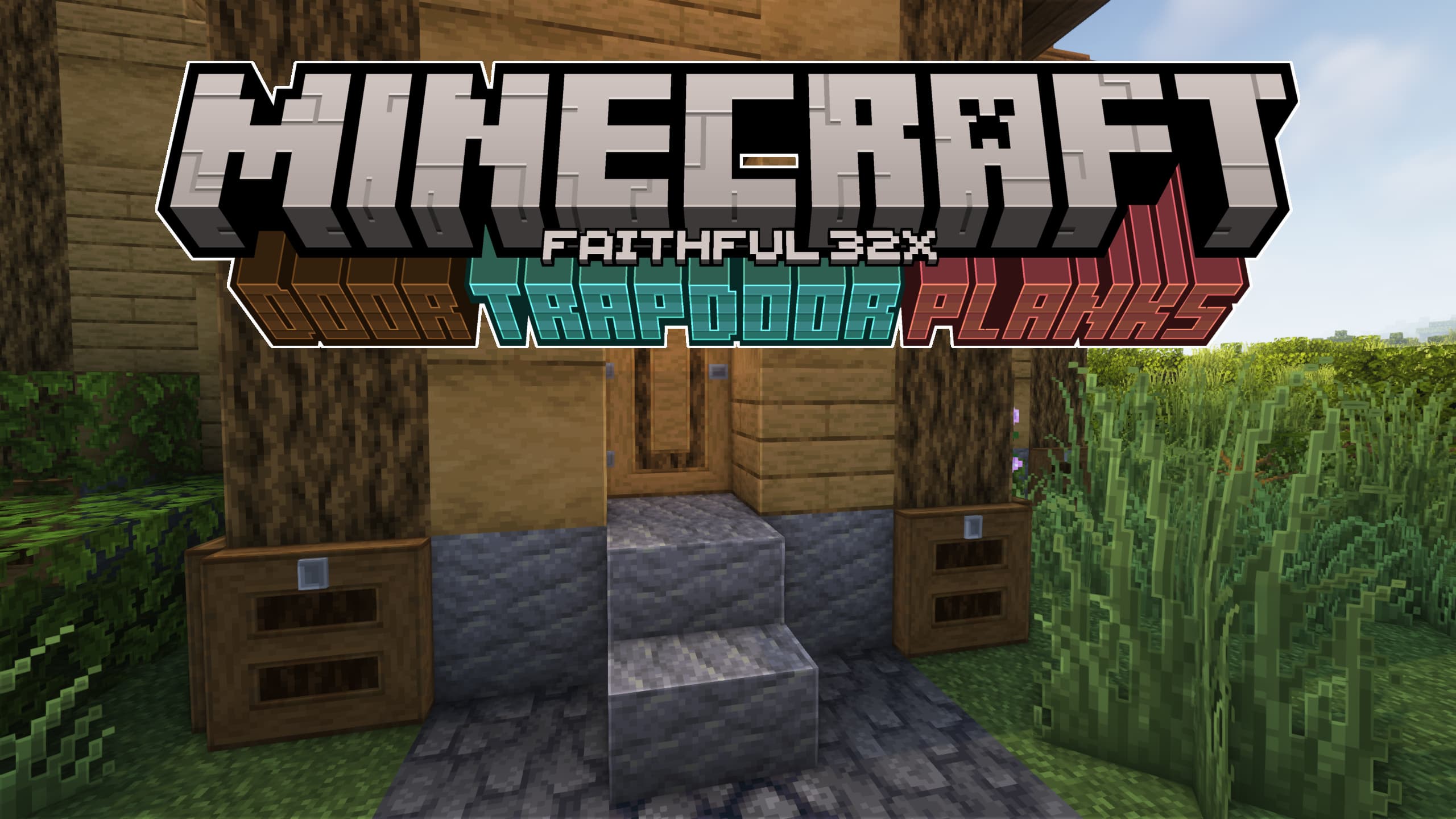 This pack changes the doors and trapdoors to better match the wood!